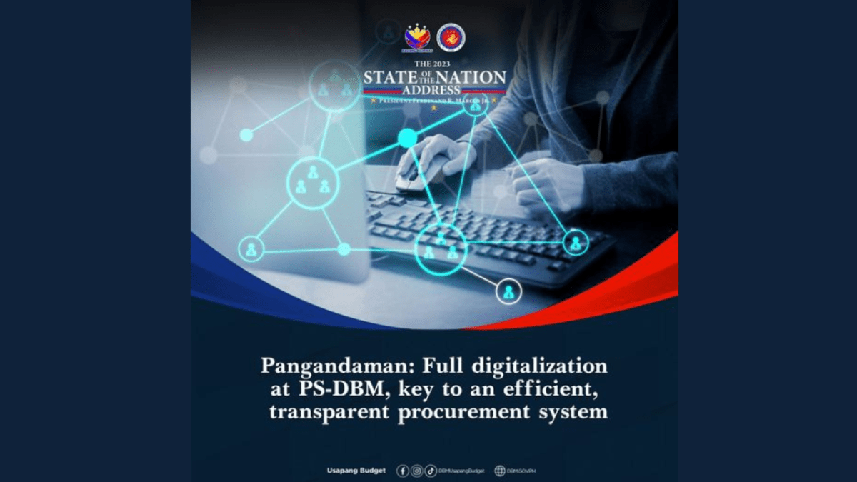 FULL DIGITALIZATION OF PS-DBM, KEY TO AN EFFICIENT, TRANSPARENT PROCUREMENT SYSTEM – PANGANDAMAN ...